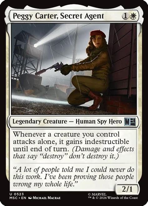 Peggy Carter Secret Agent Commander Marvel Super Heroes Magic