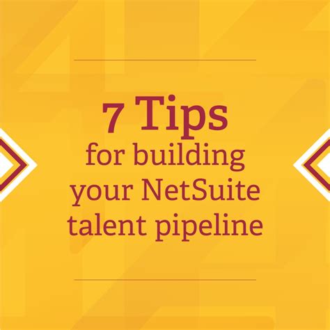 Anthony Vitale Mba On Linkedin 7 Tips For Building Your Netsuite Talent Pipeline