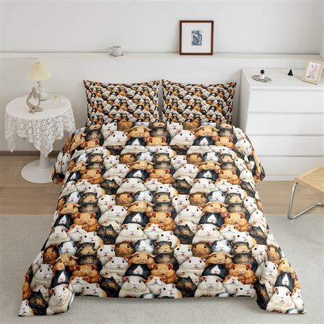 Erosebridal Cute Guinea Pig Comforter Sets Queen Size Kawaii Animal