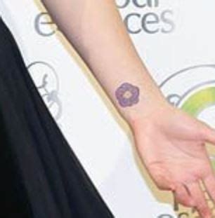 Leighton Meester Flower Tattoos
