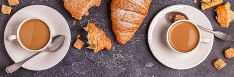 신선한 크루아상 오렌지 주스와 커피 평면도 함께 아침 식사 과일에 대한 스톡 사진 및 기타 이미지 과일 꼭대기 딸기