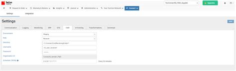 Connect Configuration Teccom Wiki