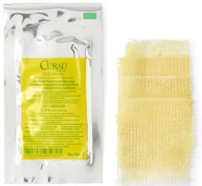 Medline Curad Xeroform Sterile Petrolatum Gauze Dressing Cur253590