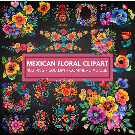 Mexican Art Flowers