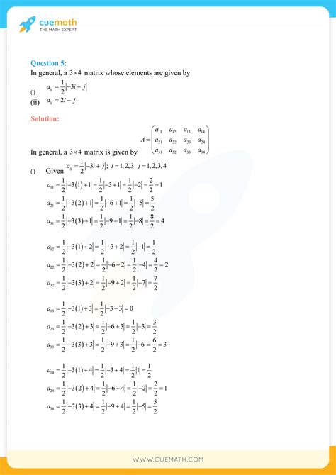 Ncert Solutions For Class 12 Maths Chapter 3 Exercise 3 1 Matrices Access Free Pdf