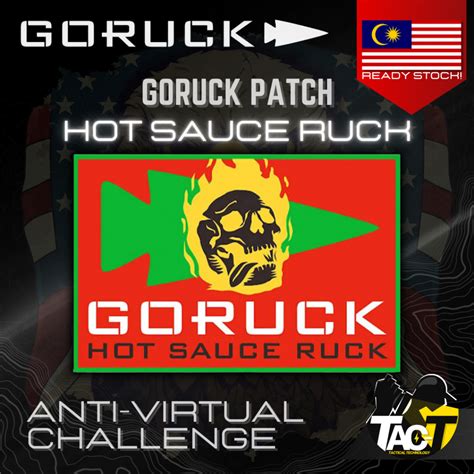 Goruck Patch Hot Sauce Ruck Shopee Malaysia
