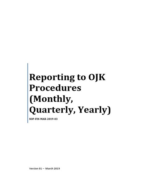 Sop Reporting To Procedures Pdf Chief Financial Officer Chief