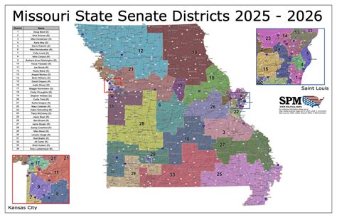 Missouri Political And State Legislative Wall Maps State Political Maps