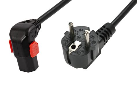 IEC PA DBK Angled Connector With IEC Lock PAstore