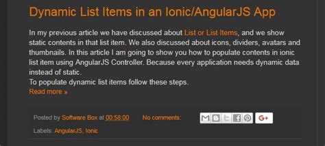 Dynamic List Items In An Ionicangularjs App App Ionic App Development