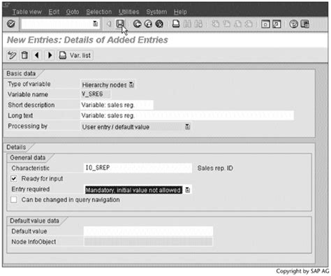 using a variable to access a hierarchy node directly creating queries and workbooks