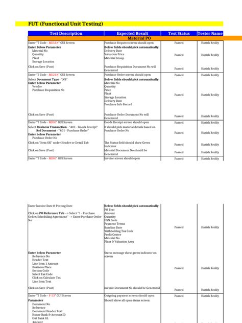P2p Cycle Test Script Pdf Invoice Receipt