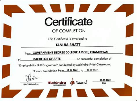 Skill Development Program College Amori