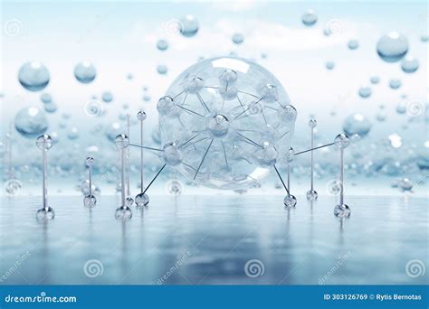 Abstract Molecular Structure Visualization Background Illustration