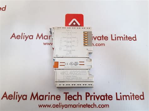 Beckhoff Kl4022 Analog Output Module Aeliya Marine Tech