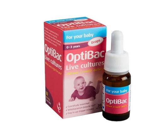 Optibac Probiotics Drops 0 3 Years 10ml 30 Servings Marrons Pharmacy