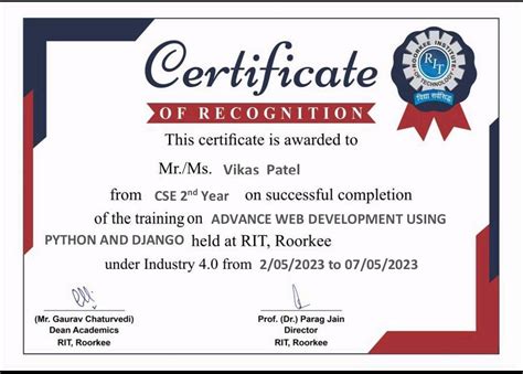 Vikas Patel On Linkedin Webdevelopment Roorkeeinstituteoftechnology Python Django