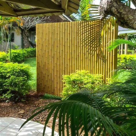 Synthetic Bamboo Fencing Panels Poles And Mats Durable And Eco Friendly