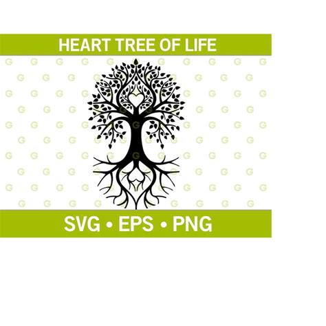 Tree Of Life SVG Spiritual Svg Heart Svg Love Svg Faith Inspire Uplift