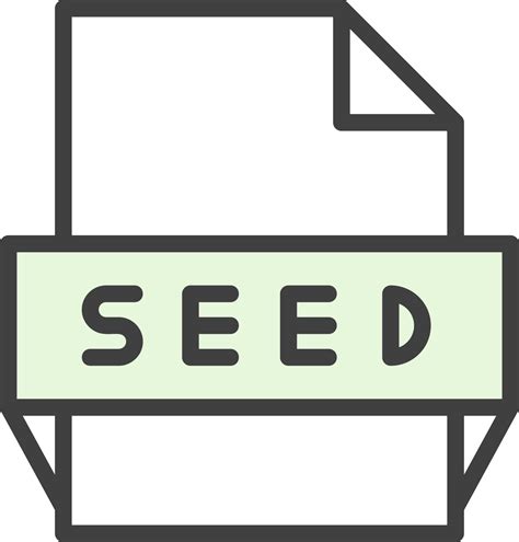 Seed File Format Icon 15692440 Vector Art At Vecteezy