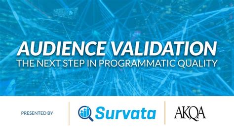 survata audience validation v4 final 1 25 18
