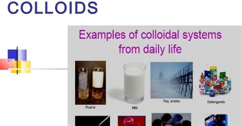 Colloids Examples Of Colloids