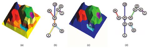 Example Of A Segmentation Defined By A Contour Tree A Terrain Data Download Scientific