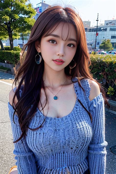 Beautiful Cute Asian Girl In Blue Shirt By Sistarscoser On Deviantart