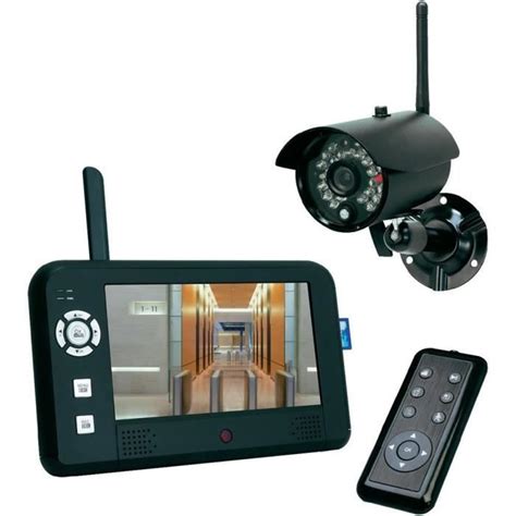 Elro Kit De Surveillance Sans Fil Avec écran Enregistreur 7 Pouces Et Caméra Extérieur Et Carte