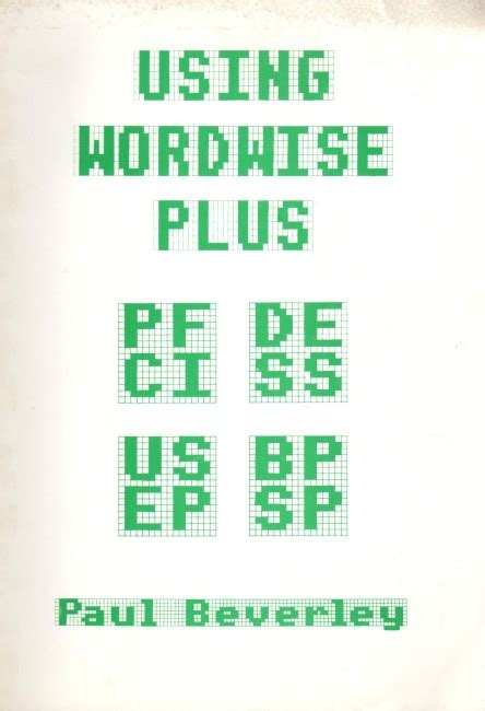 Using Wordwise Plus Book Computing History