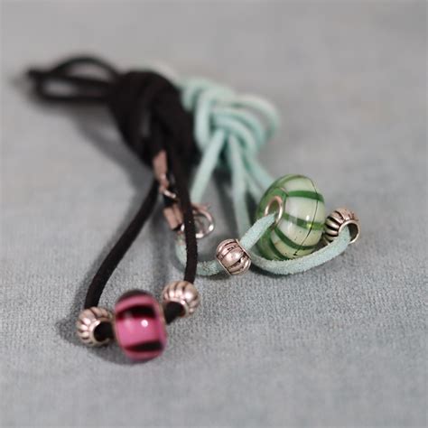 Leather Strap Necklaces Grace Glass