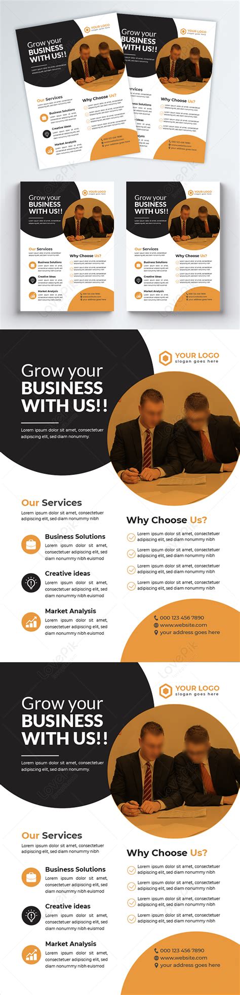 기업 비즈니스 전단지 디자인 템플릿 이미지 사진 450162051 무료 다운로드