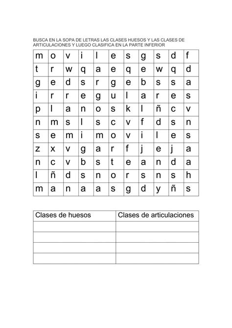Sopa De Letras Online Exercise For Cuarto De Primaria Live Worksheets