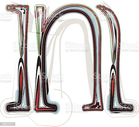 서체가 일러스트 알파벳 N 거친에 대한 스톡 벡터 아트 및 기타 이미지 거친 교육 그래피티 Istock