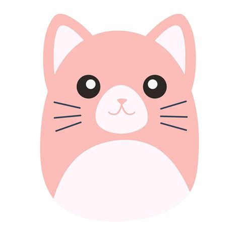 Cat Squishmallow Squishmallow Cute Soft Plush Toy Cat Mascot Vector