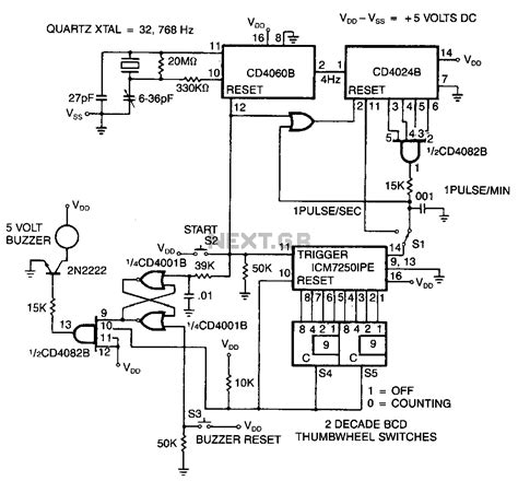 Cmos Precision Programmable Laboratory Timer Under Timer Circuits 13786 Next Gr