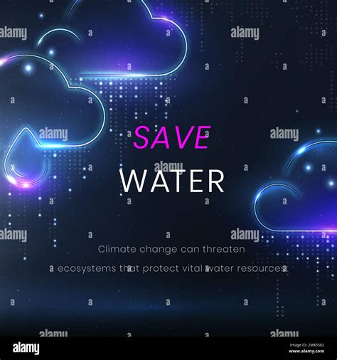 Save Water Environment Template Vector Stock Vector Image Art Alamy