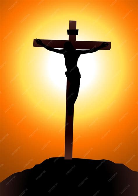 Premium Vector Crucifixion Of Jesus Christ