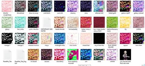 MMD TDA Textures Hair Small Package DL By Aliskysw On DeviantArt Galaxy Colors Texture