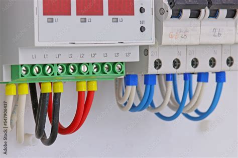 Connection Of Automatic Current Switches To Protect The Electrical Wires In The Control Panel