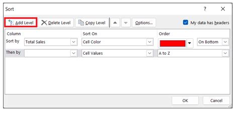 Excel Sort By Color Tpoint Tech