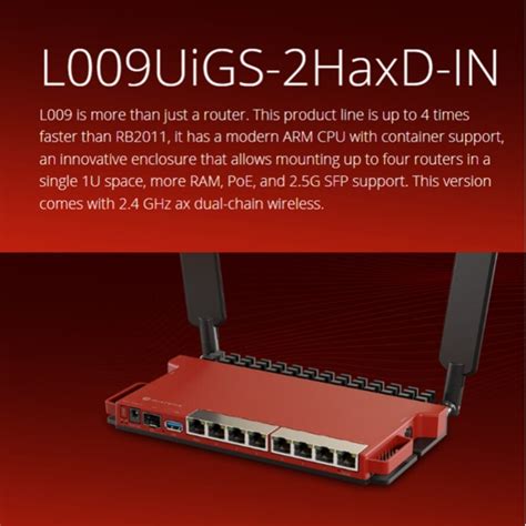Mikrotik L009uigs 2haxd In Router Wired Enterprise Grade Broadband Home High Speed L009uigs