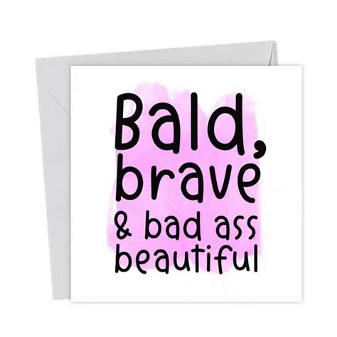 Chemo Card Chemotherapy Alopecia Radiotherapy Bald Brave And