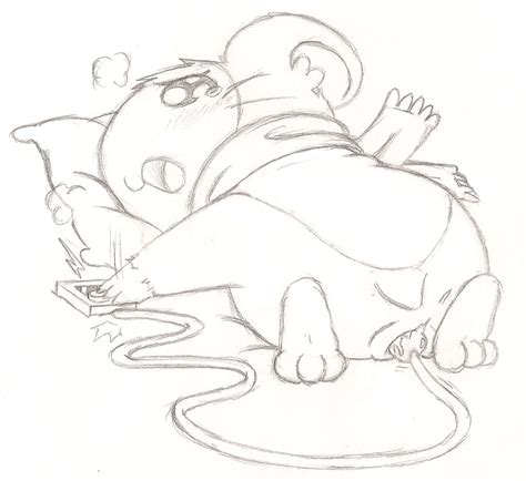 Rule 34 Blush Cum Female Feral Hamster Hamtaro Series Monochrome