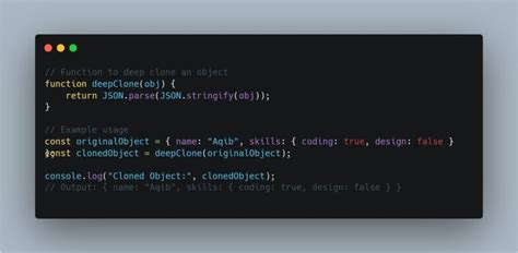 How To Clone An Object With Deep Cloning Wasif Mahmood Posted On The