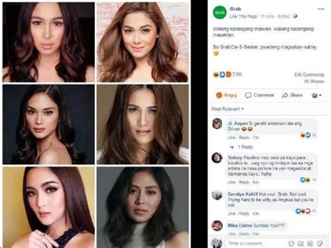 Grab Binatikos Sa Meme Ng Mga Babaeng Artista Na Na Link Kay Gerald