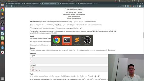 Screencast Of Th Place In Codeforces Round Div YouTube