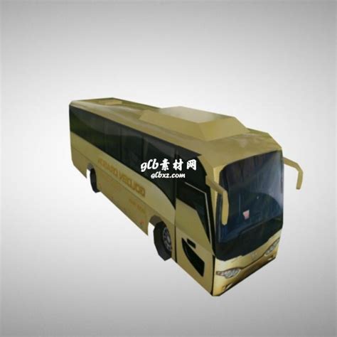 大巴车 glbgltf3D模型 glb gltf模型网