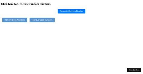 Generate Random Number Codesandbox