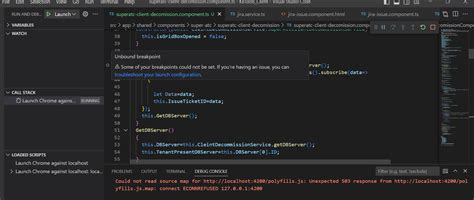Unbound Breakpiont · Issue 176468 · Microsoftvscode · Github